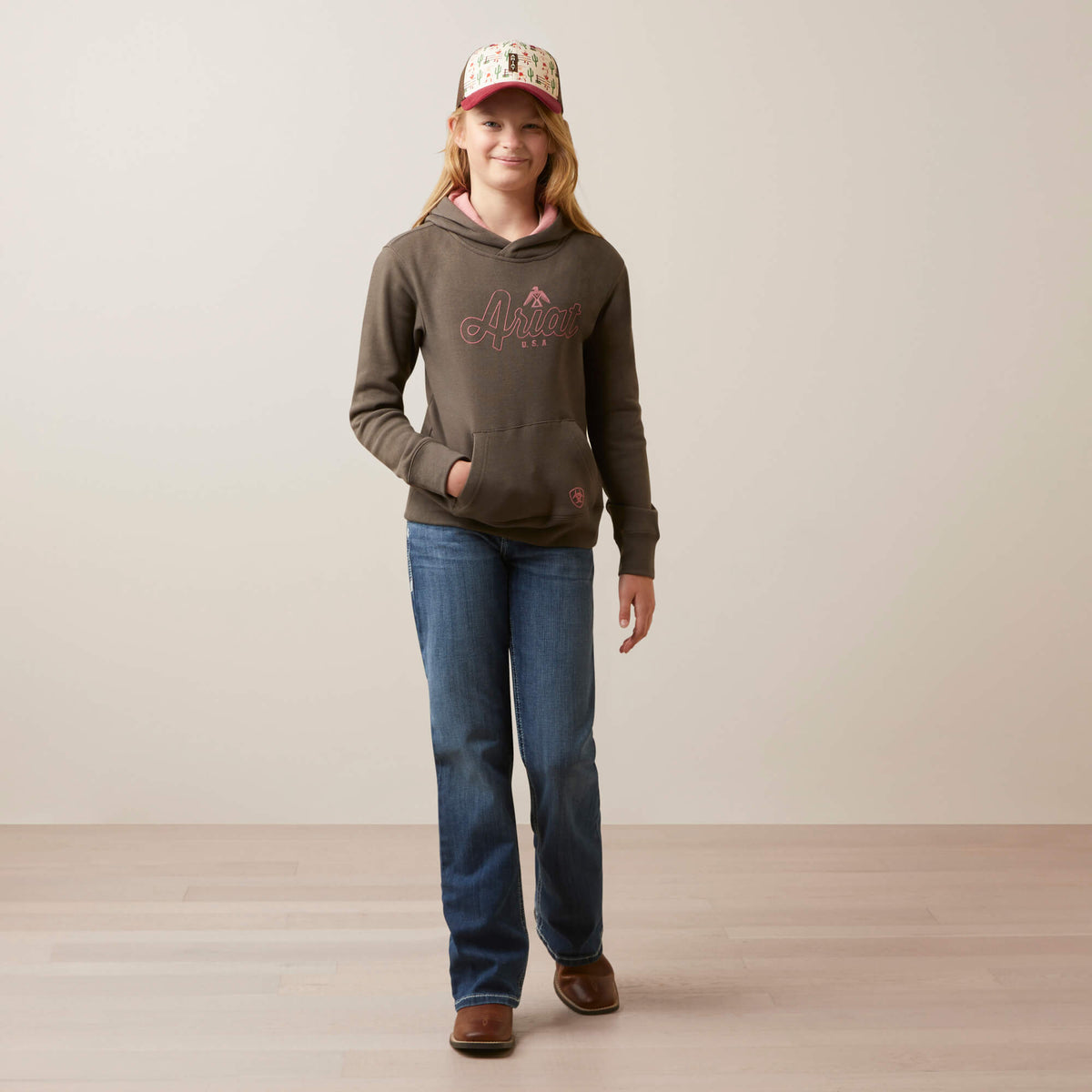 Ariat Girls Thunderbird Hood - Banyan Bark – Crossdraw Country Co.
