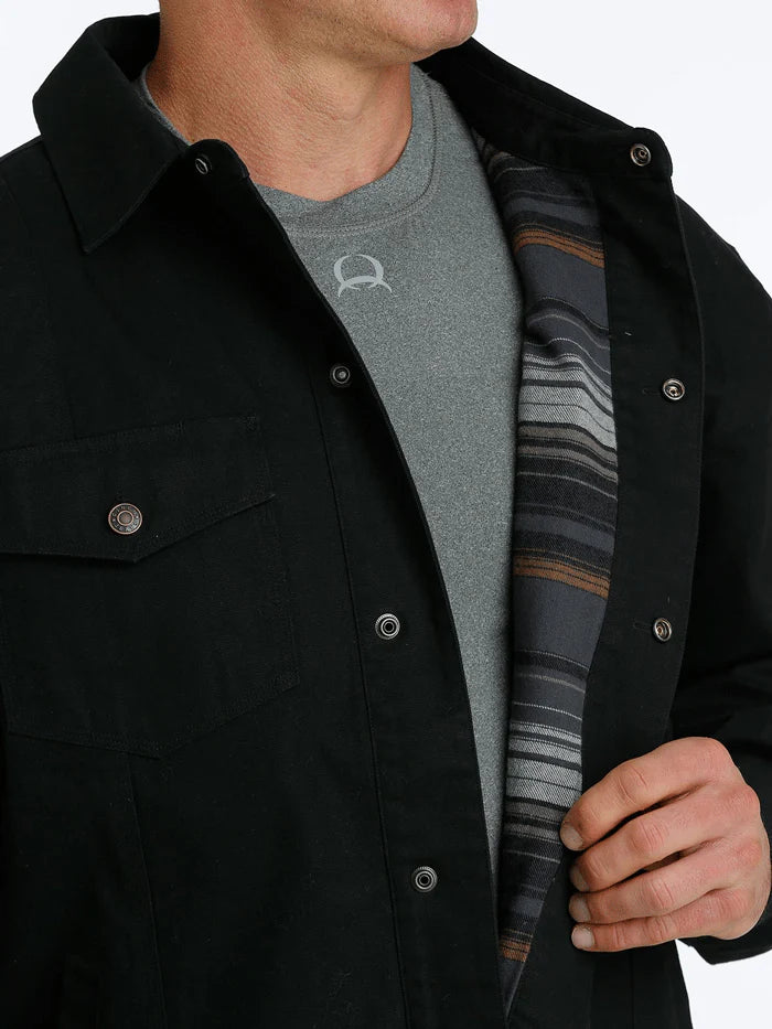 Cinch Mens Canvas Ranch Coat - Black – Crossdraw Country Co.