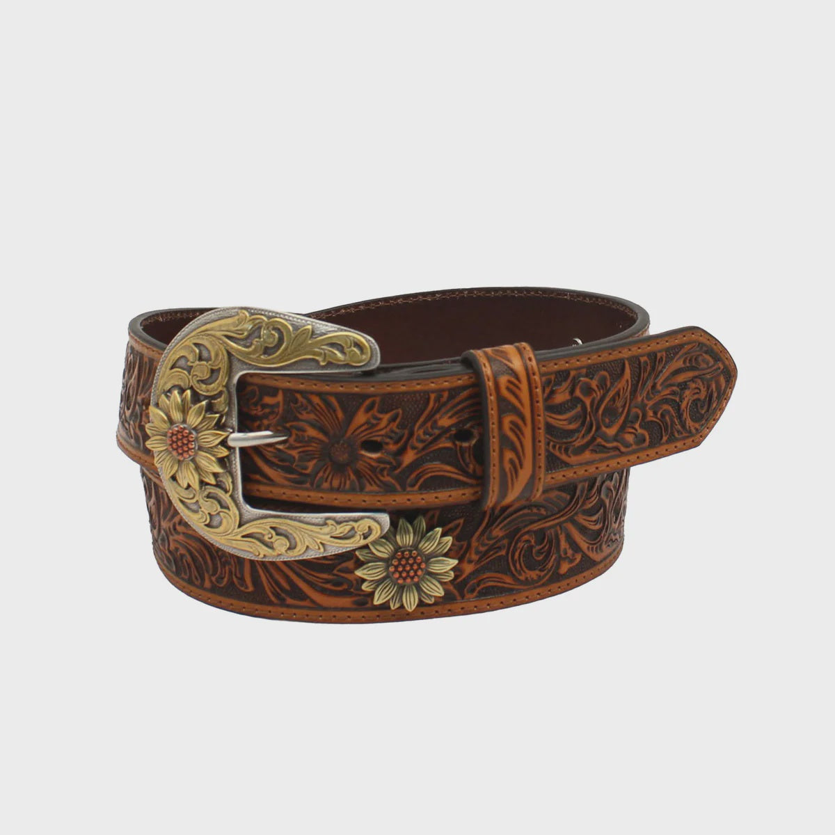 Ariat Ladies Floral Tooled Belt – Crossdraw Country Co.
