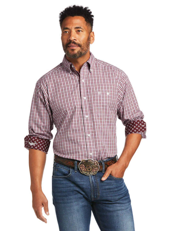 Ariat Relentless Forge Stretch Classic Fit L/S Shirt - Zifandel ...