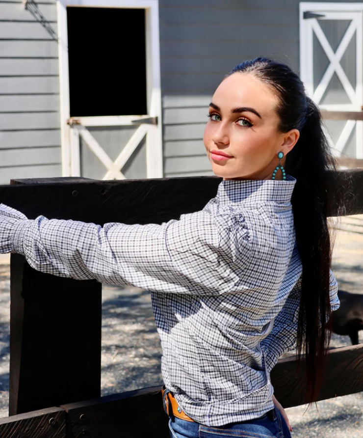 Black Colt Alina L/S Shirt - Black/White – Crossdraw Country Co.