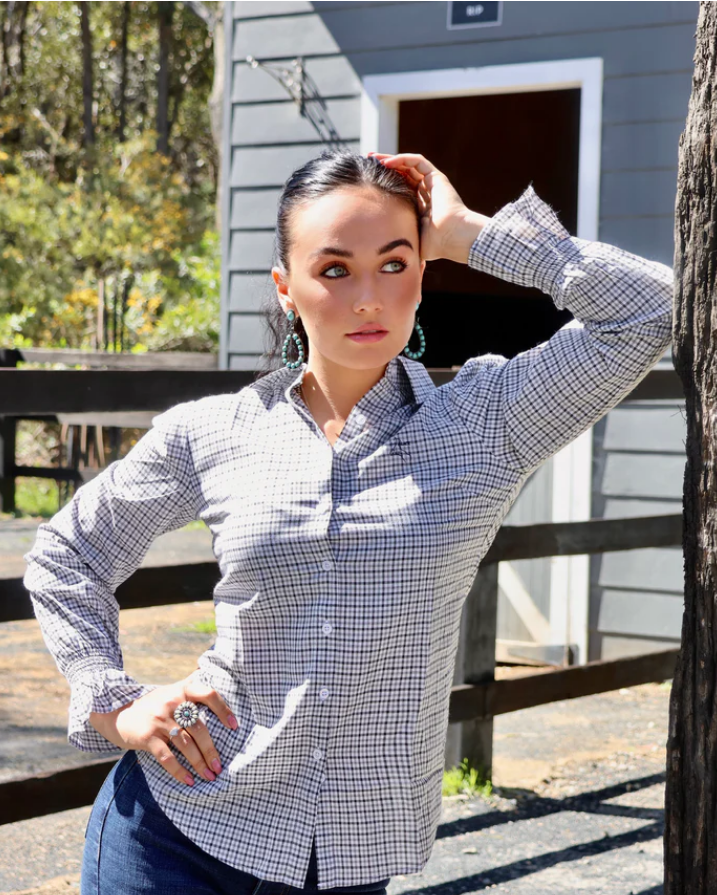 Black Colt Alina L/S Shirt - Black/White – Crossdraw Country Co.